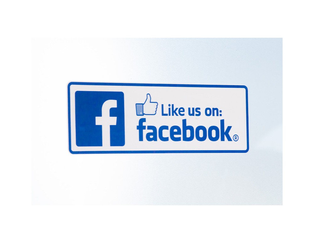 Like us on Facebook Vinyl Sticker