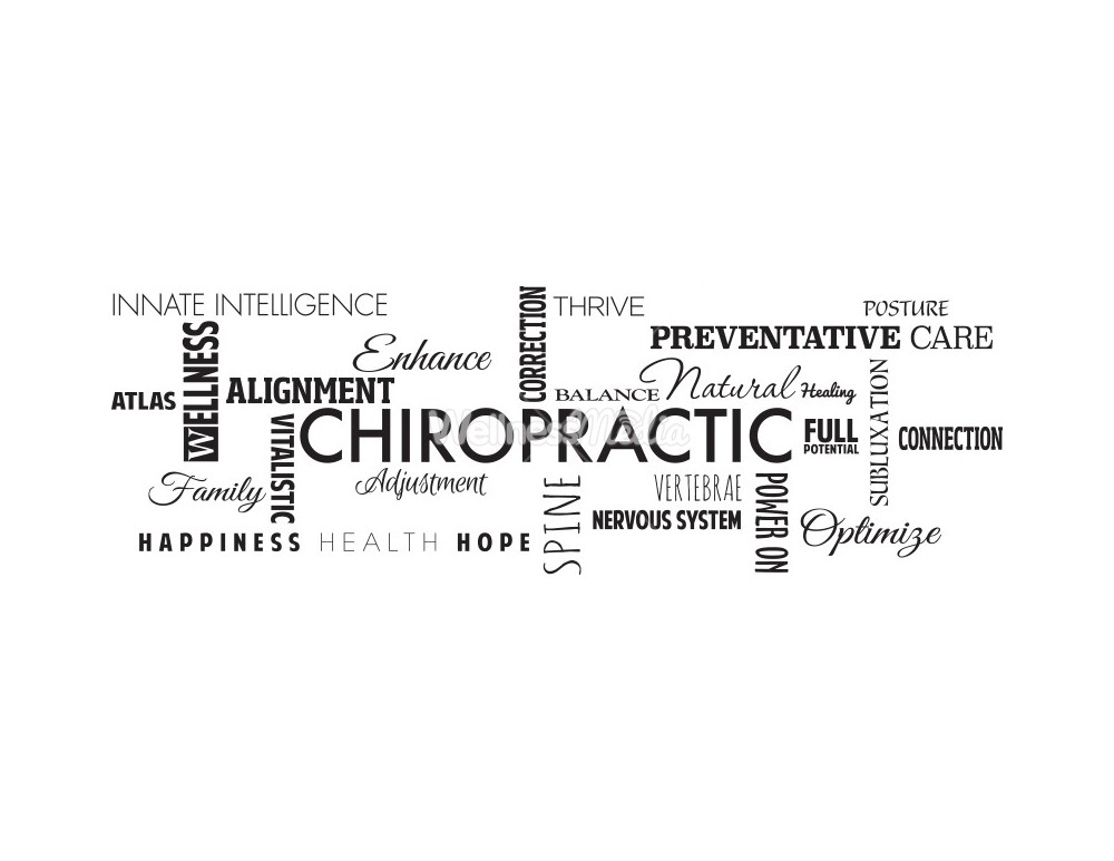 Chiropractic Word Array Decal